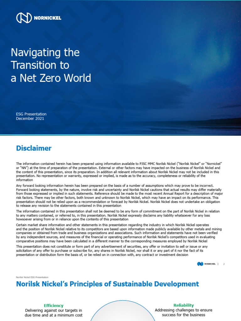 Esg Presentation December 2021 | PDF | Carbon Footprint | Sustainability