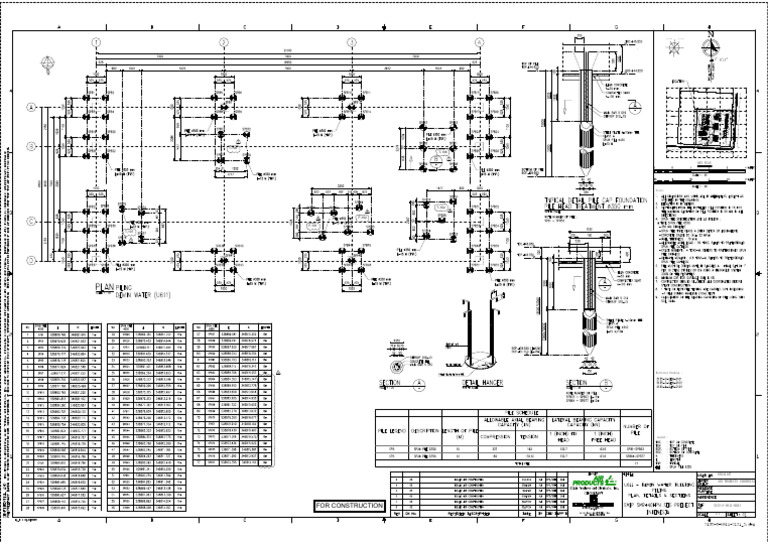5135-S-U611-0101 - Demin Water Building-Piling - Plan, Detail ...