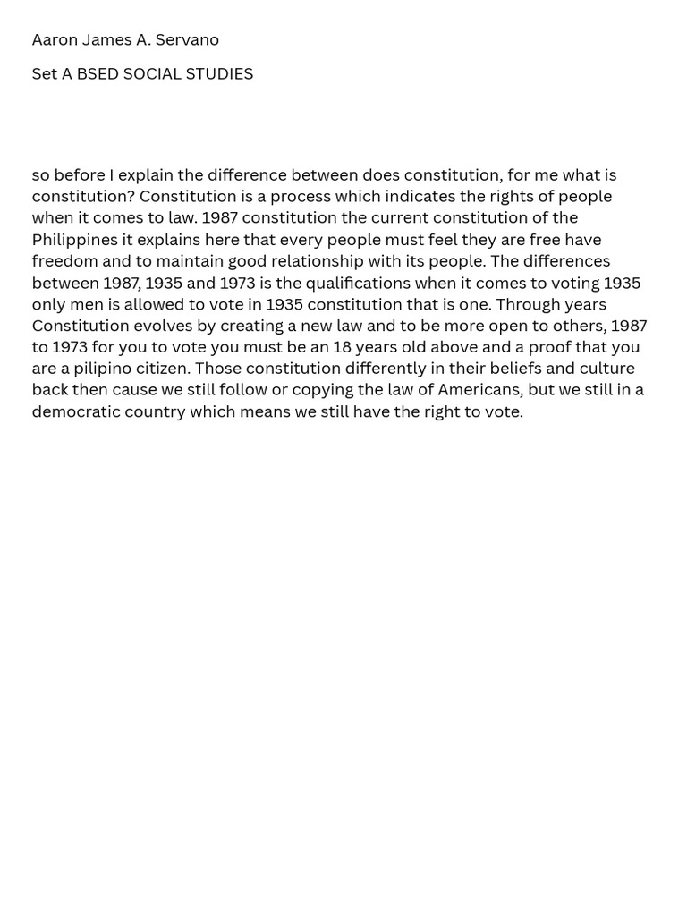 So Before I Explain The Difference Between Does Constitution, For Me ...