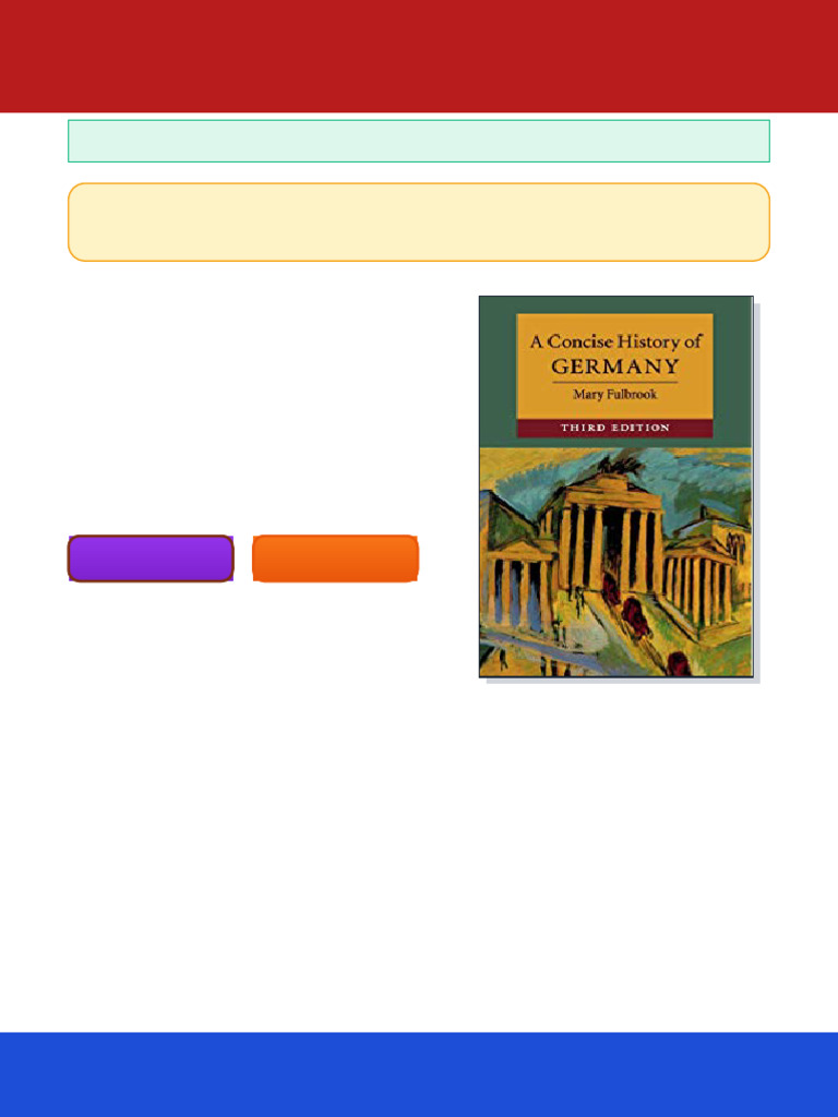 A Concise History of Germany Mary Fulbrook Ebook Available Any Format ...
