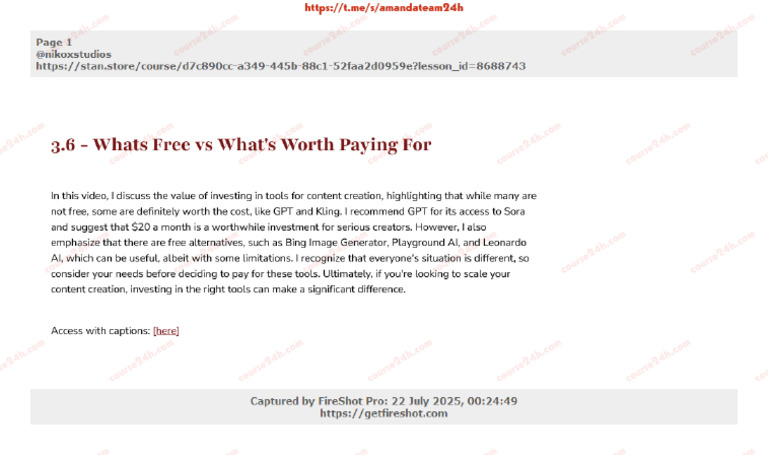 06-36 - Whats Free Vs Whats Worth Paying For | PDF