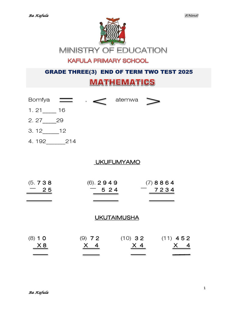 GRADE THREE. Mathematics | PDF