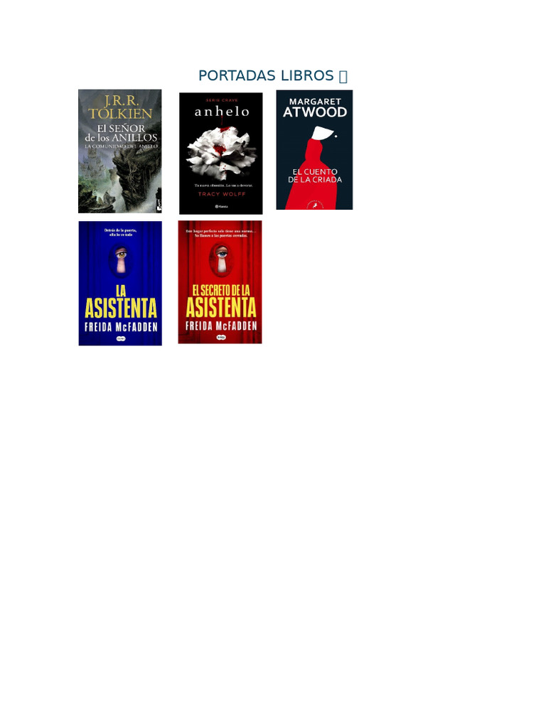 Portadas Libros | PDF