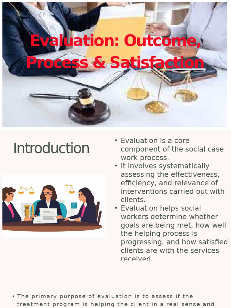 Social Case Work Evaluation Guide | PDF | Evaluation | Psychology