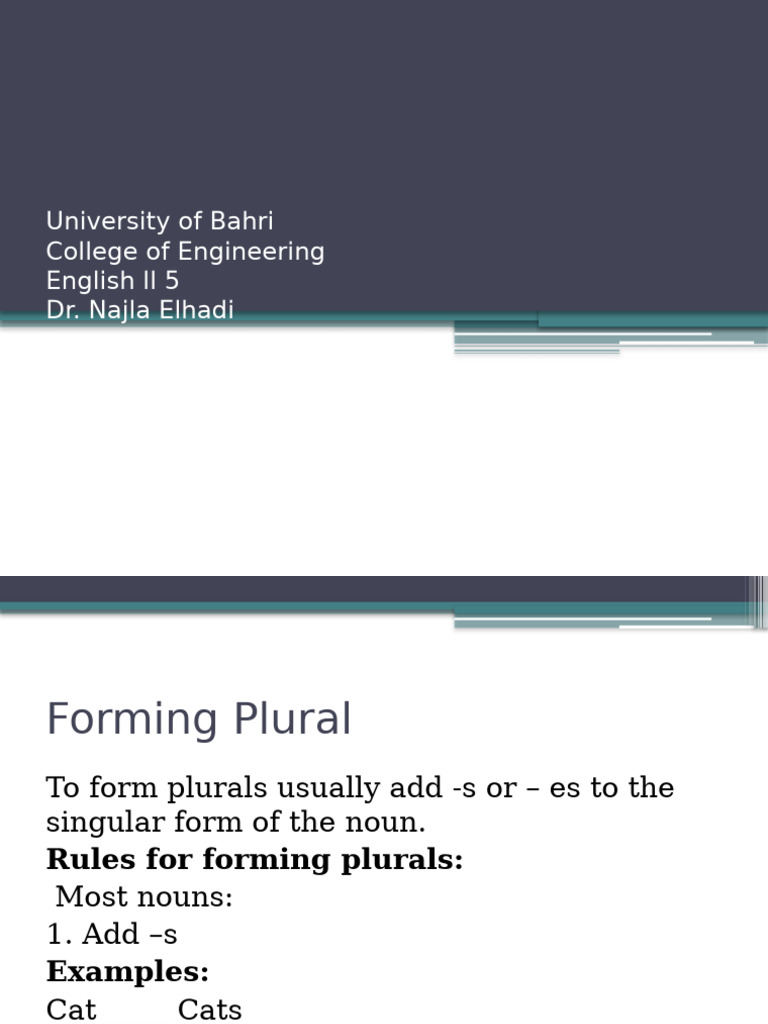 Engineering Forming Plural | PDF