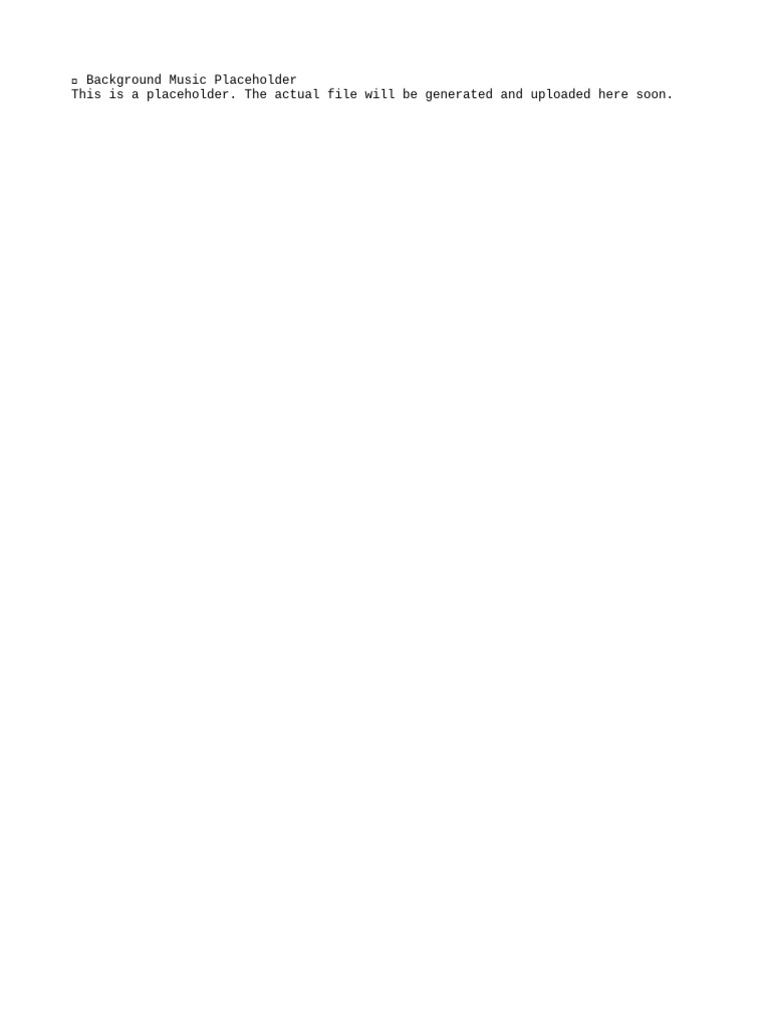Background Music Placeholder | PDF
