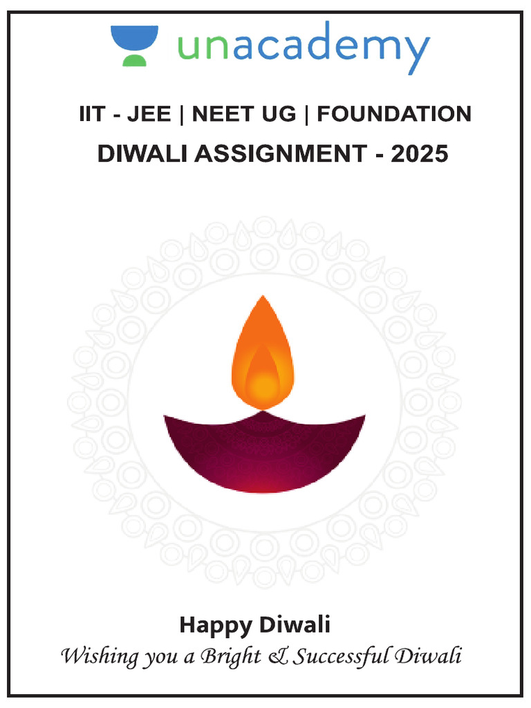 Iit-Jee - Excel - Diwali Assignment | PDF | Inductor | Chemical Reactions