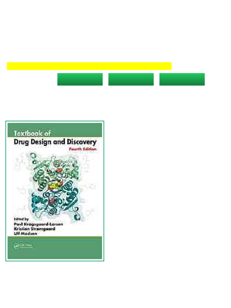 Textbook of Drug Design and Discovery 4th Ed Edition Povl Krogsgaard ...