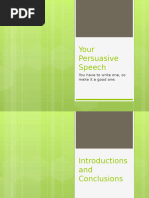 Persuasive Speech Organizational Patterns | PDF | Persuasion | Rhetoric
