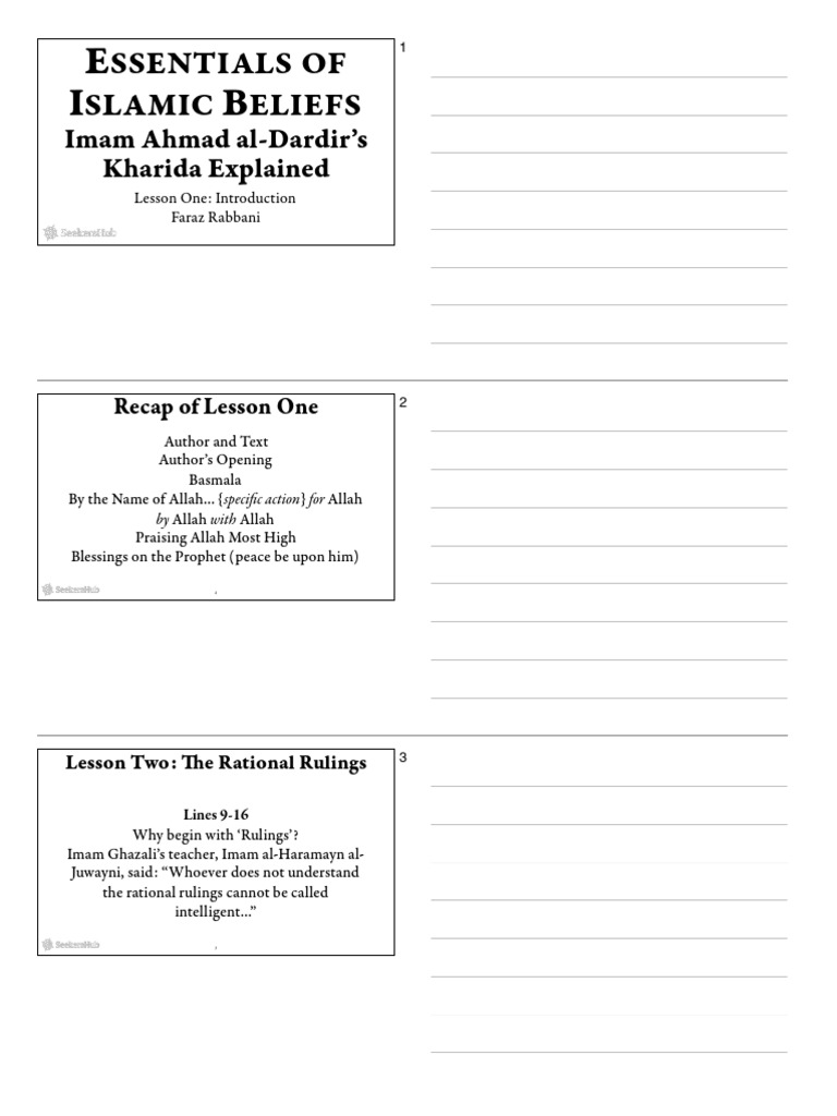 Essentials of Beliefs - 1 - 2 - Kharida - Step One Toronto 201808.key ...