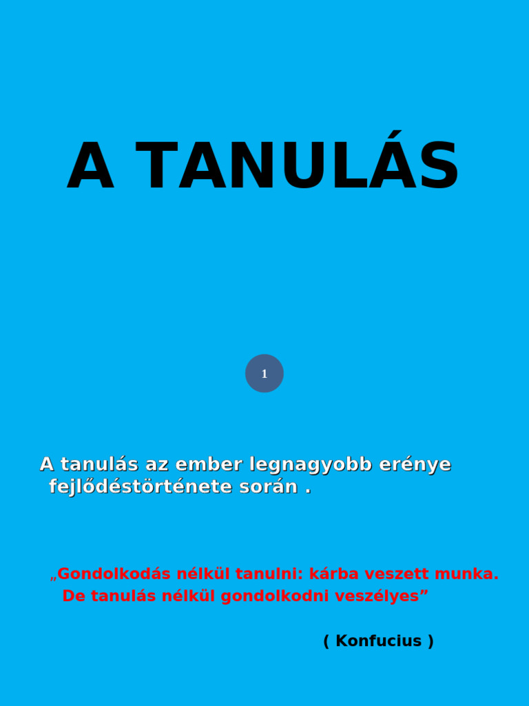 A Tanulas | PDF