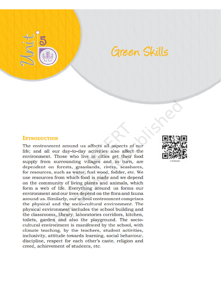 Green Skills English Class 9 | PDF