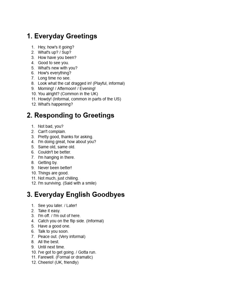 English Phrases For Everyday Conversations | PDF | Taste
