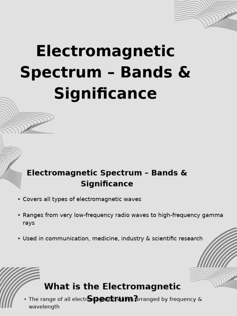 Understanding the Electromagnetic Spectrum | PDF
