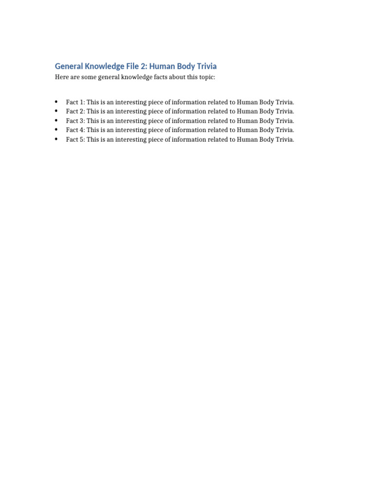 General Knowledge 2 | PDF
