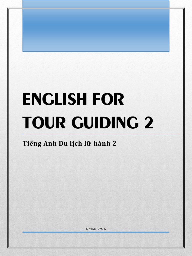 Tour Guiding 2 | PDF
