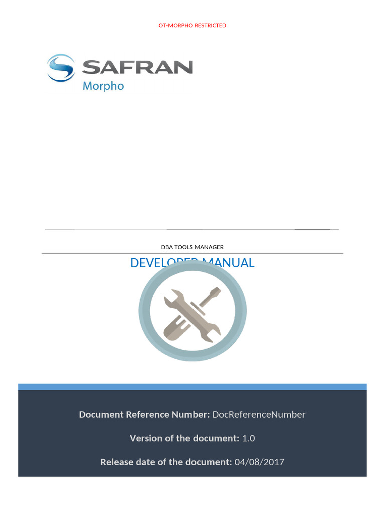 Dba Tools Manager Developer Manual | PDF | Computer File | Software ...
