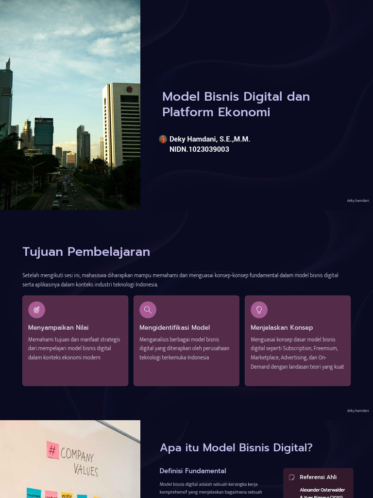 Model Bisnis Digital di Indonesia | PDF