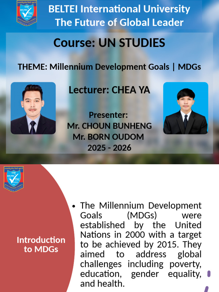 Overview of Millennium Development Goals | PDF | Millennium Development ...