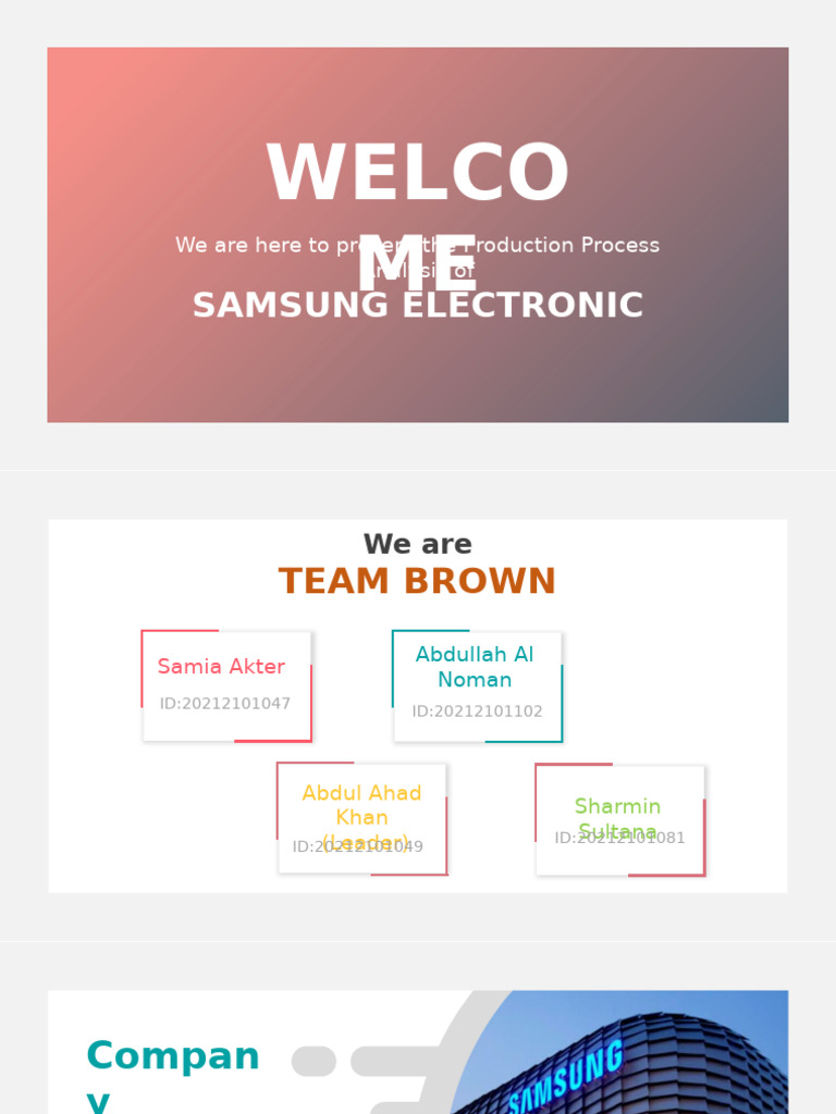 Samsung Electronics Manufacturing Process Analysis | PDF | Samsung ...