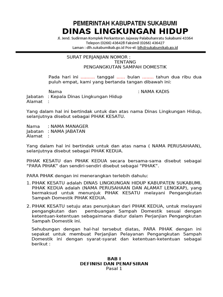 Contoh Mou Pdf