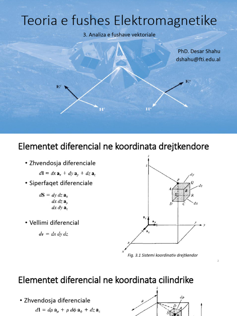 Analiza e Fushave Vektoriale | PDF