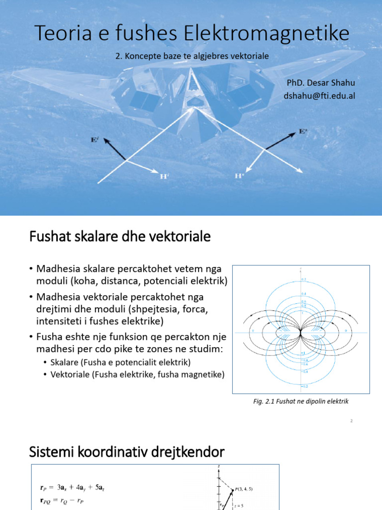 Koncepte Baze Te Algjebres Vektoriale | PDF