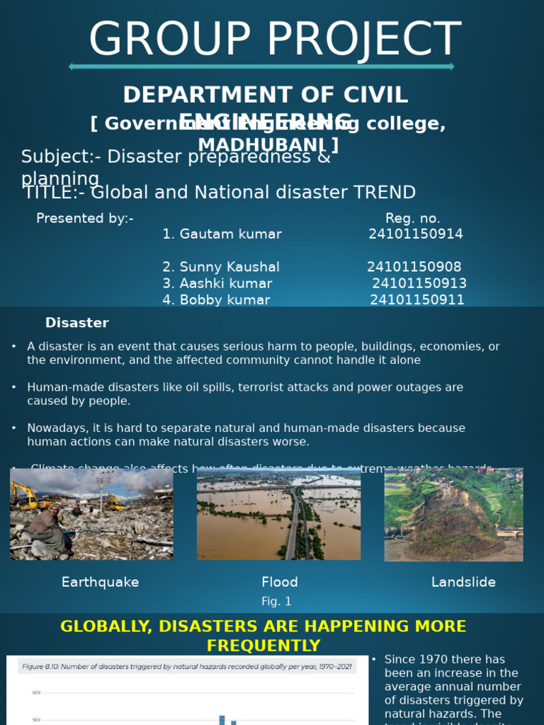 Global and National Disaster Trends | PDF | Flood | Tropical Cyclones