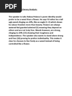 Identity Poem by Julio Noboa Polanco | PDF | Art | Poetry