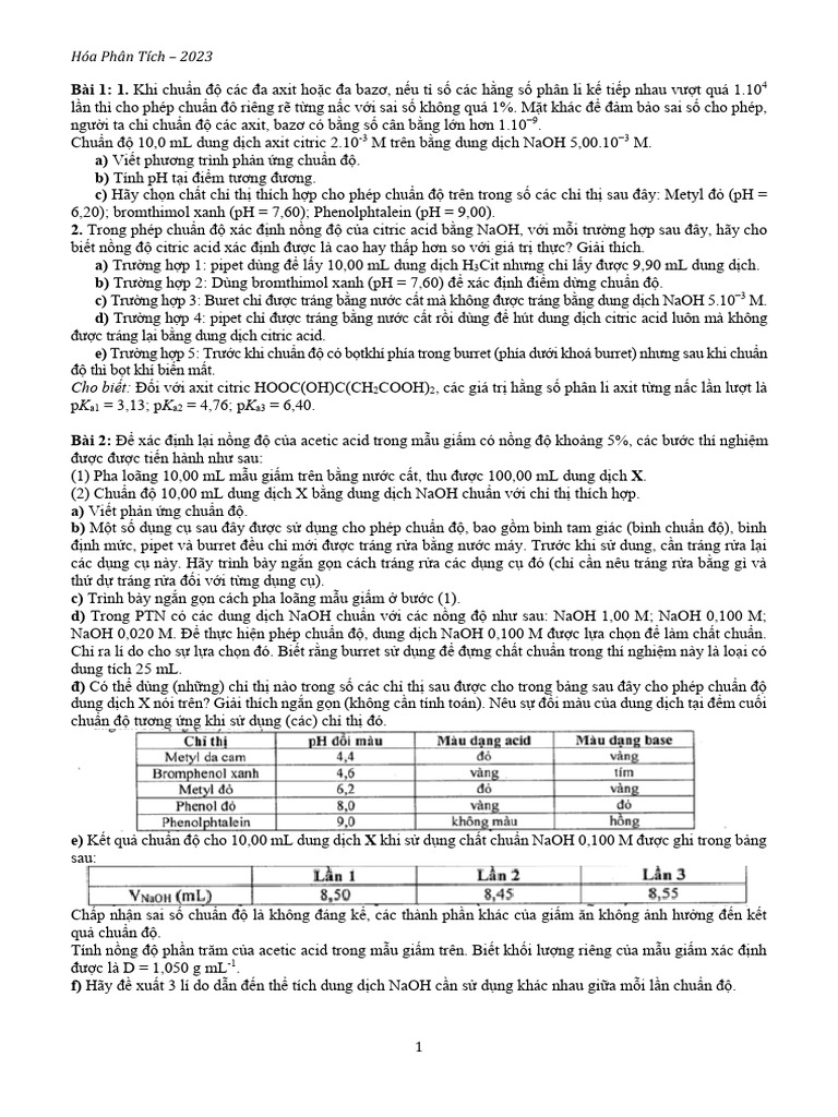 1, B8 Phan Tich Chuan Do 2022-2023 | PDF