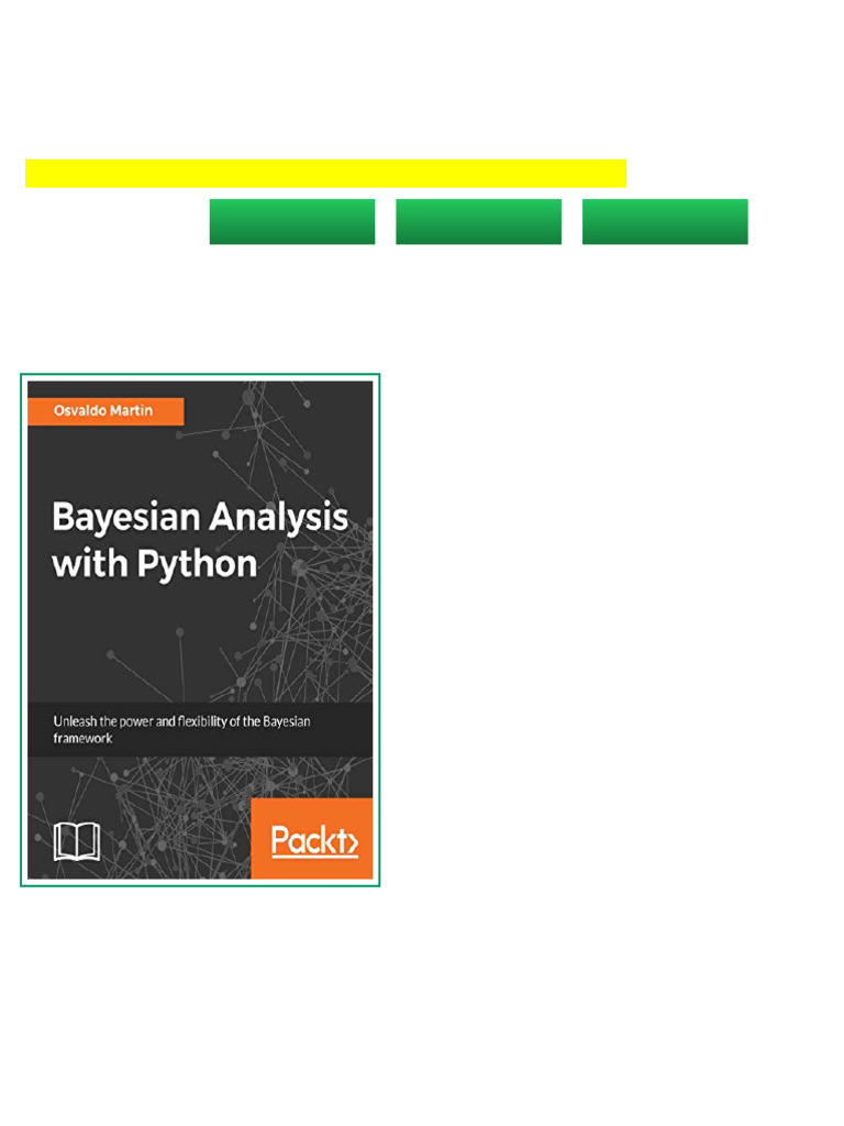 Bayesian Analysis With Python 1st Edition Martin Digital Download | PDF