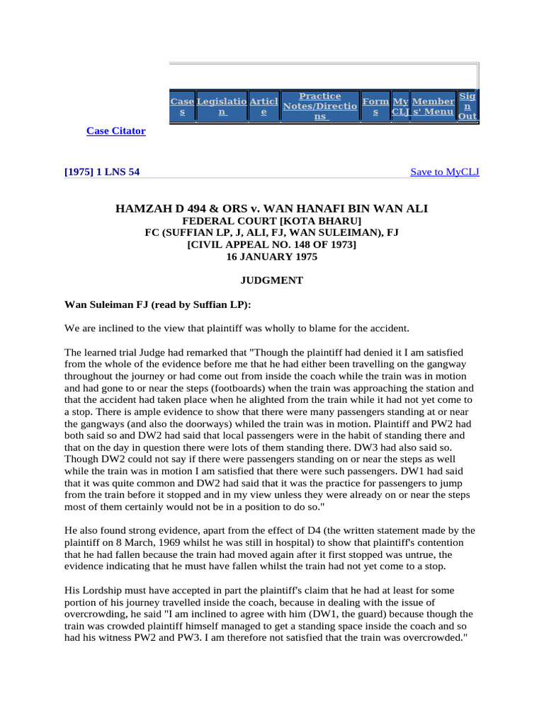 Federal Court Negligence Case Summary | PDF | Negligence | Standard Of Care