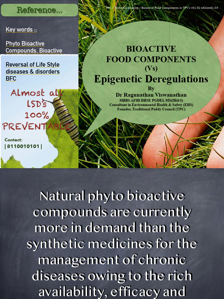 Bioactive Food Components in TPV's v01.02 Edition01.04 | PDF ...
