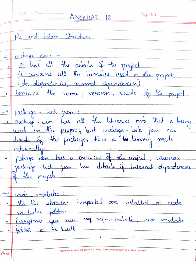 Angular Hand Written | PDF