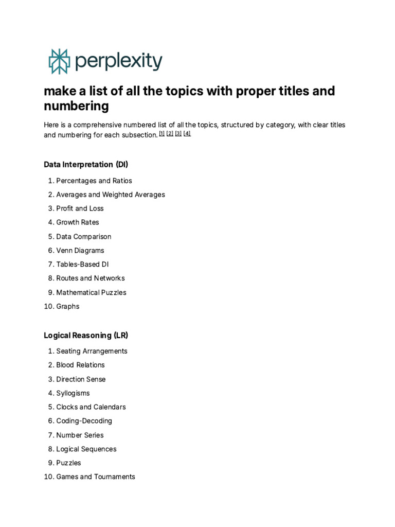 Topics | PDF