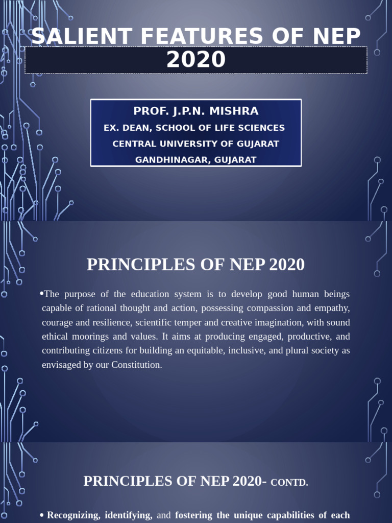 Salient Features of Nep 2020 | PDF | Academic Degree | Bachelor's Degree