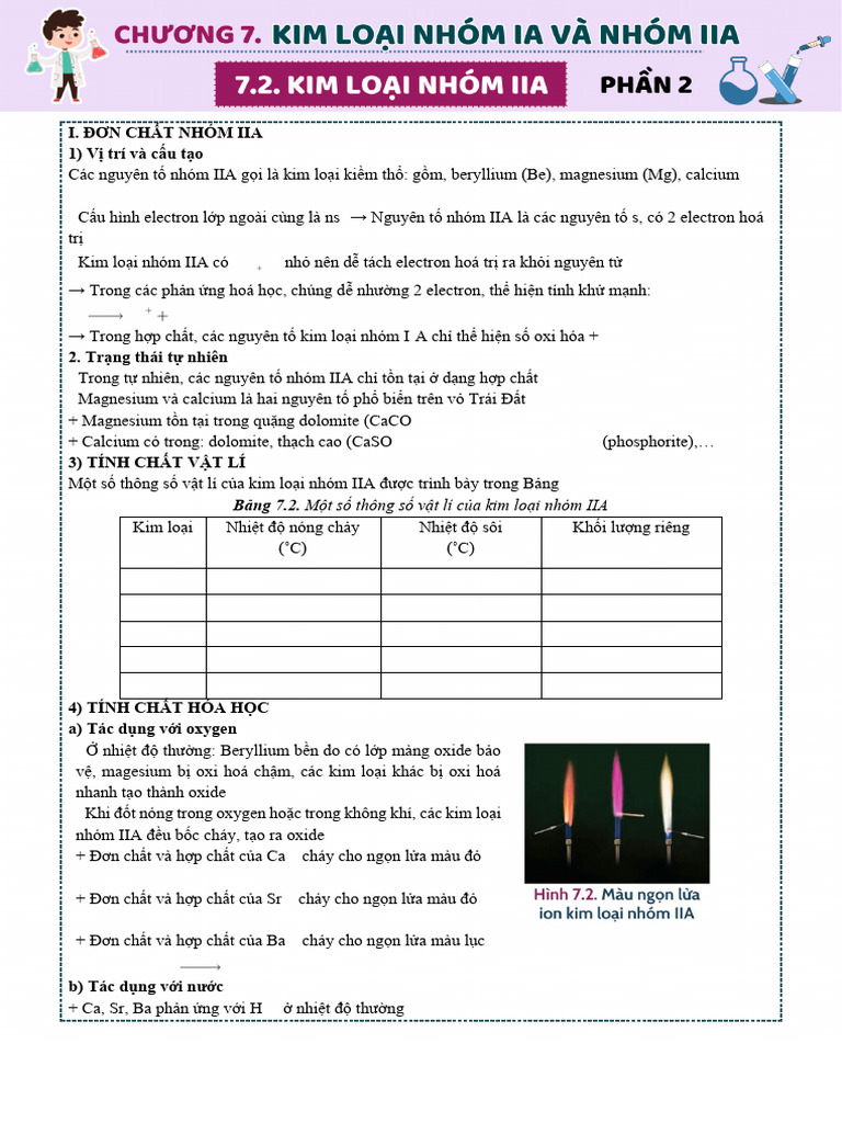 7.2. Kim Loai Nhóm Iia, Nước Cứng - HS | PDF