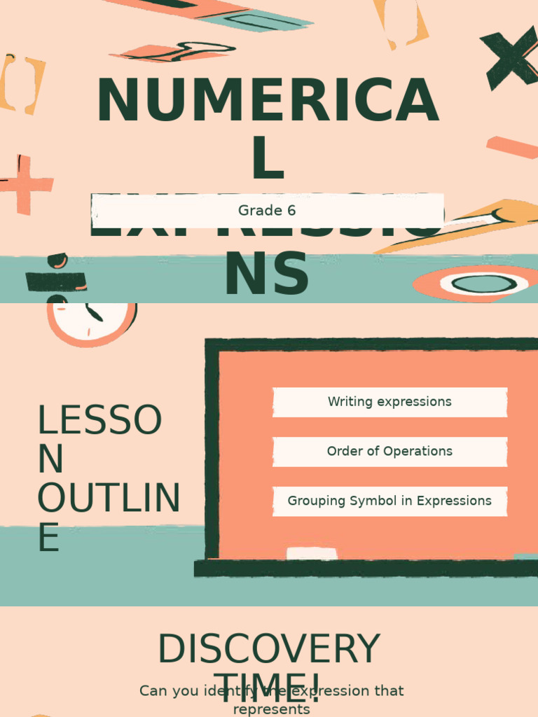 3-3 Write and Evaluate Numerical Expressions | PDF | Bracket | Mathematics