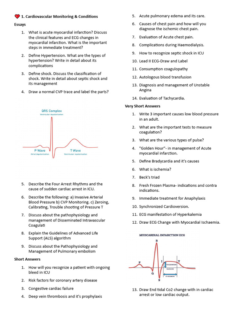Icu Monitering Topic Wise | PDF | Monitoring (Medicine) | Respiratory ...