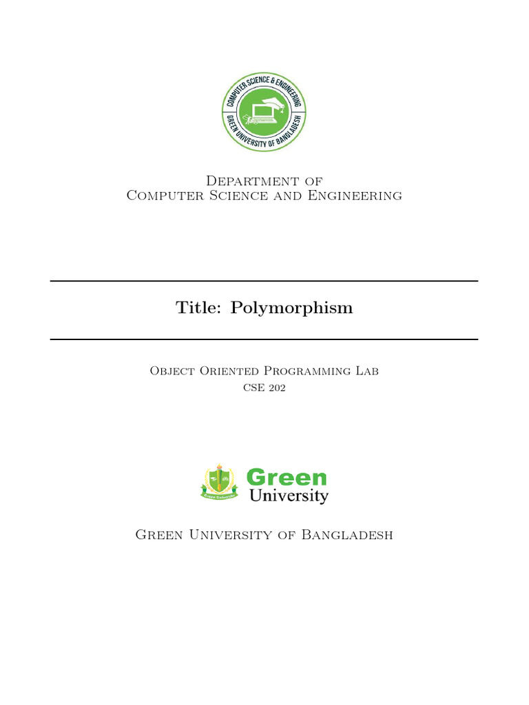 OOP Lab Manual 4 | PDF | Method (Computer Programming) | Inheritance ...