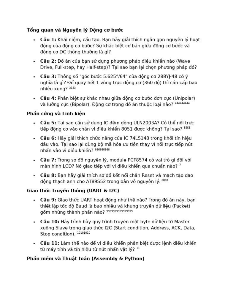 Tổng Quan Và Nguyên Lý Động Cơ Bước | PDF