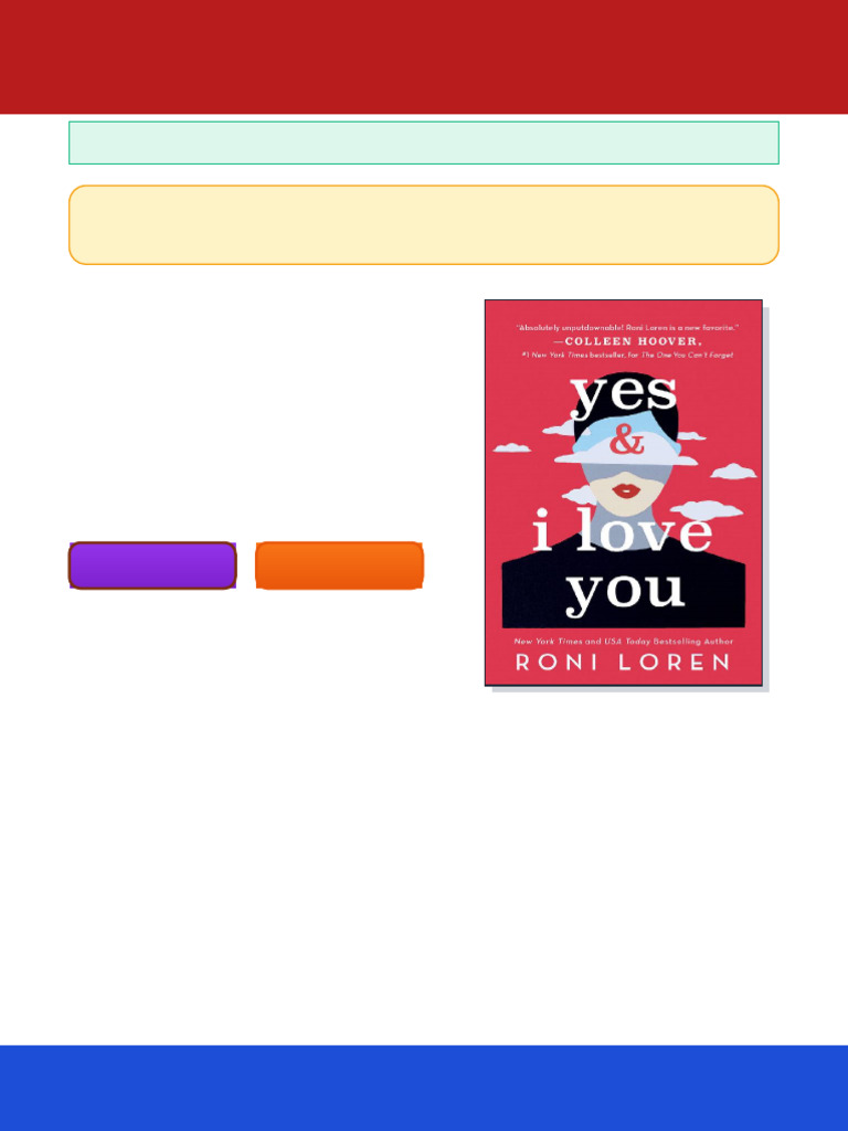 SE01 - Yes & I Love You Roni Loren ebook fully upgraded text | PDF