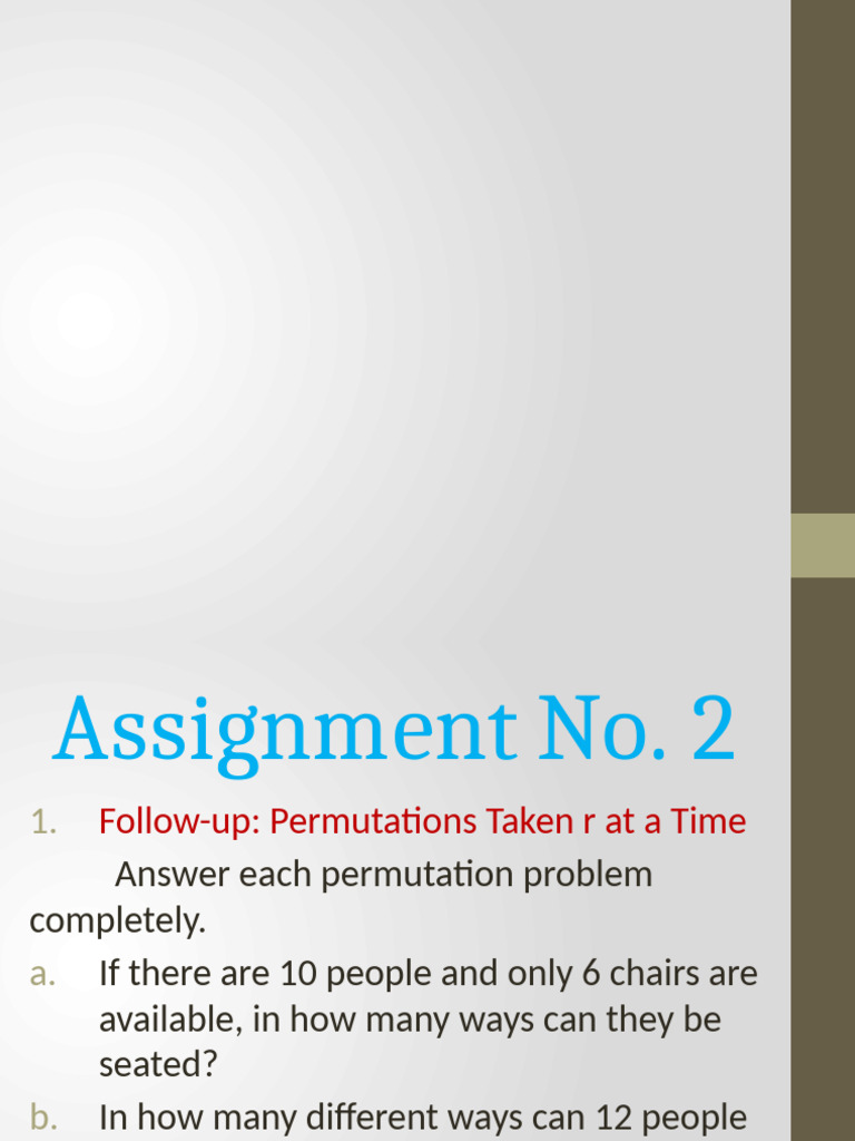 Permutations and Distinguishable Arrangements | PDF | Permutation ...