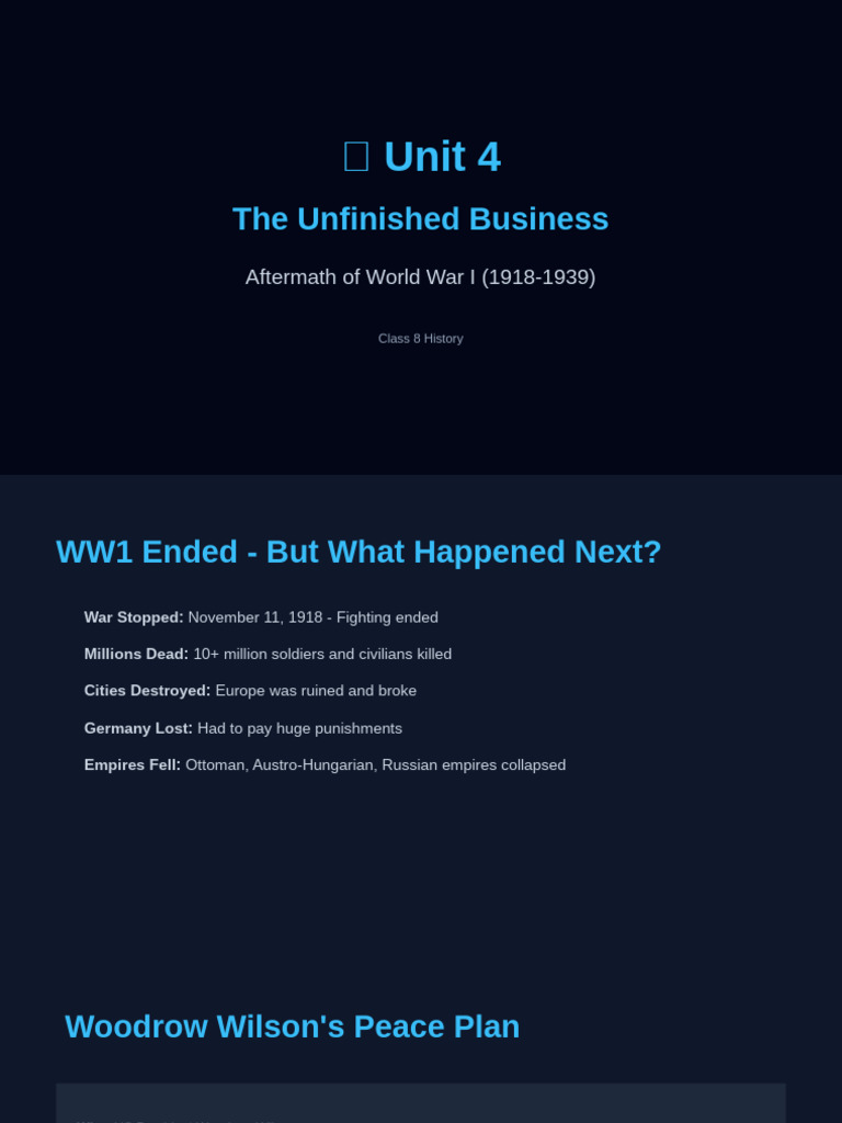 Aftermath of WWI: Causes of WWII | PDF | World War I | Treaty Of Versailles