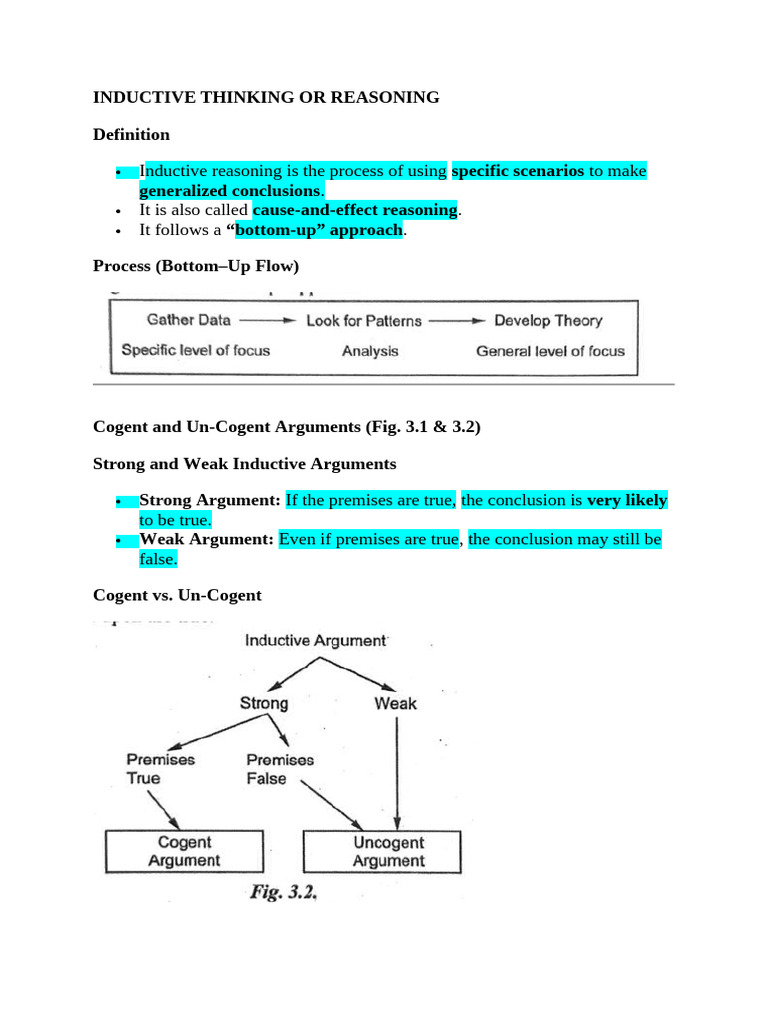 Understanding Inductive and Deductive Reasoning | PDF | Inductive ...