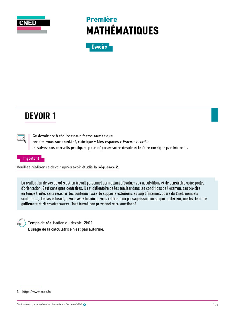 7MA16TE0225 Devoir1 | PDF | Probabilité | Mathématiques