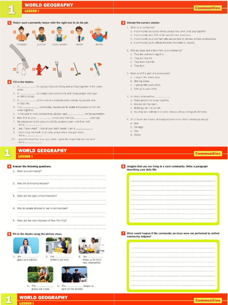 Lesson 1 - Worksheet | PDF