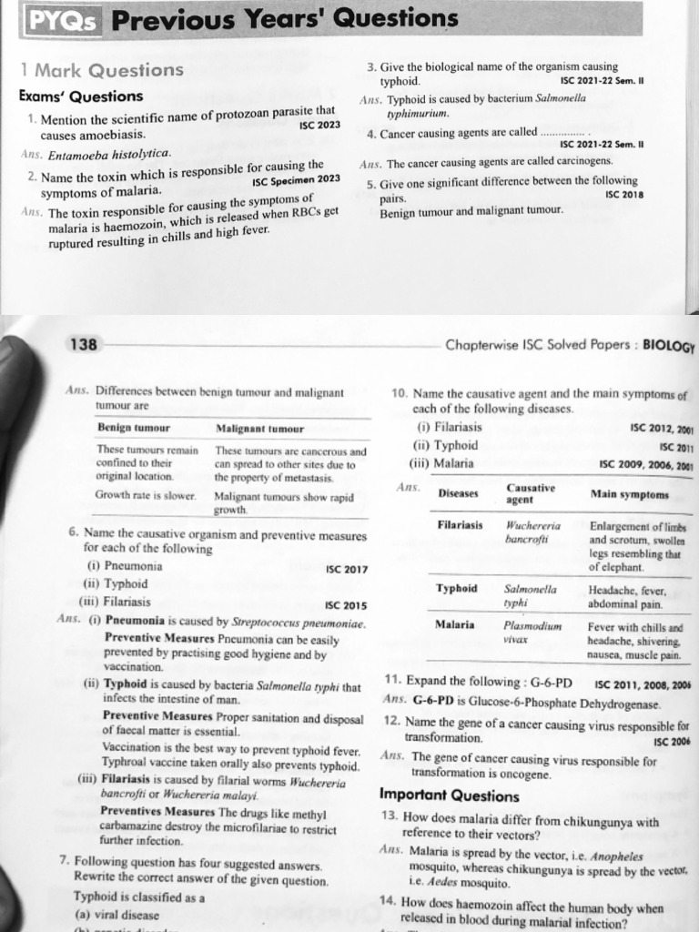 Unit-3 (Health and Disease and Microbes in Human Welfare) | PDF
