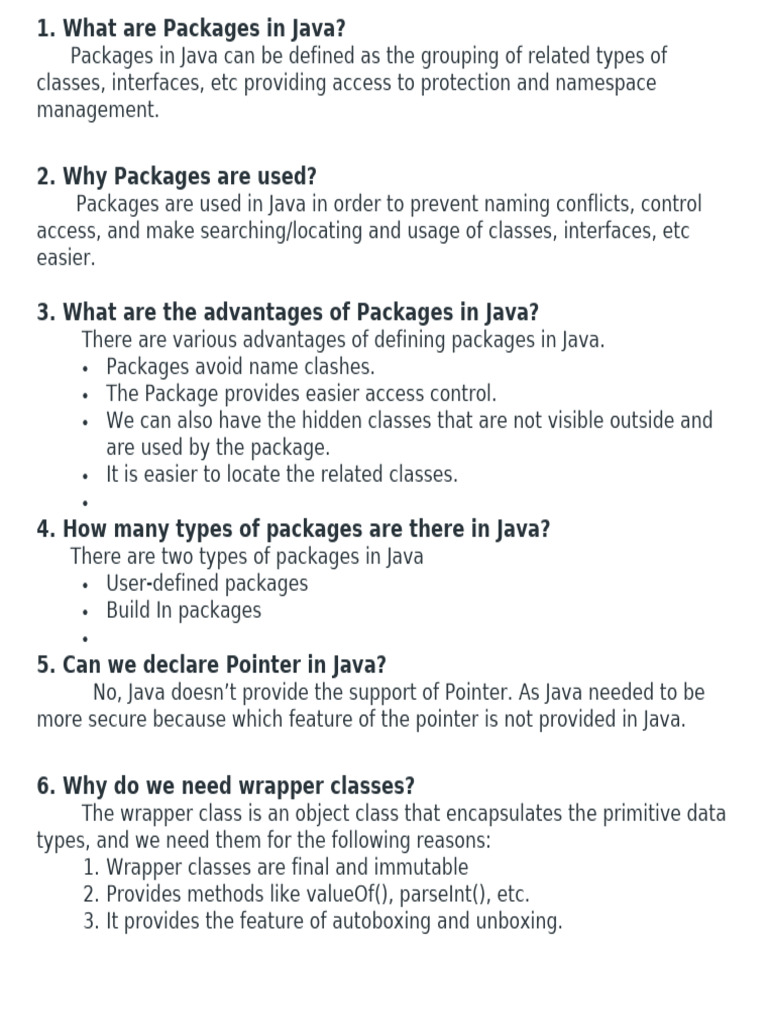 Java Questions | PDF | Inheritance (Object Oriented Programming ...