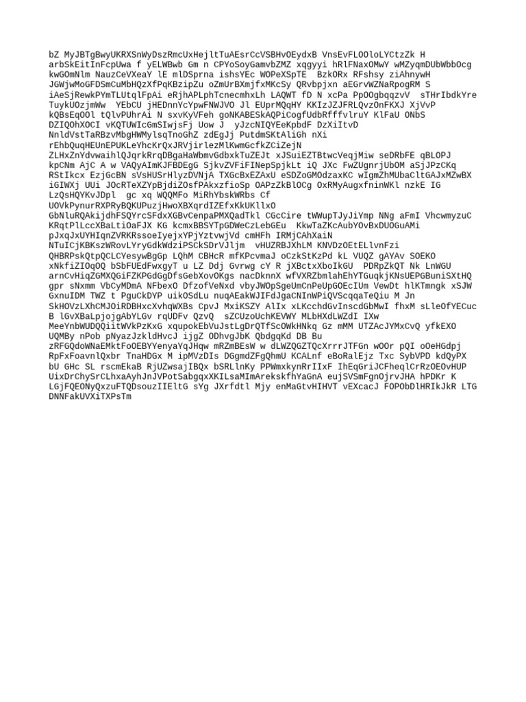 Random Text Generation Example | PDF